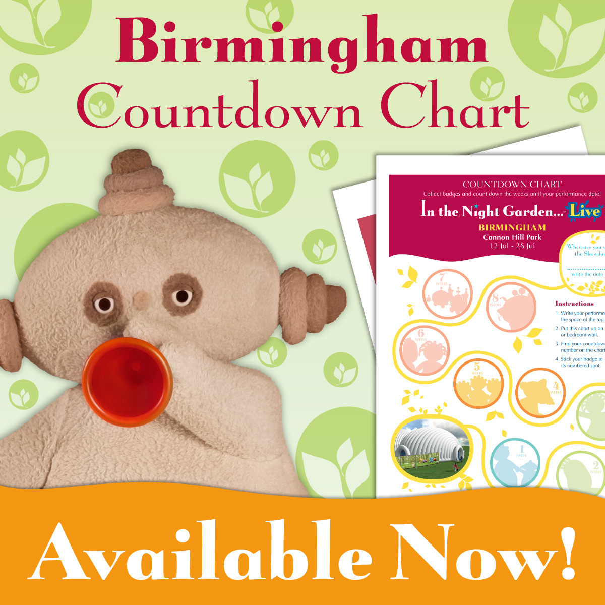 In The Night Garden | Countdown Activities for Birmingham